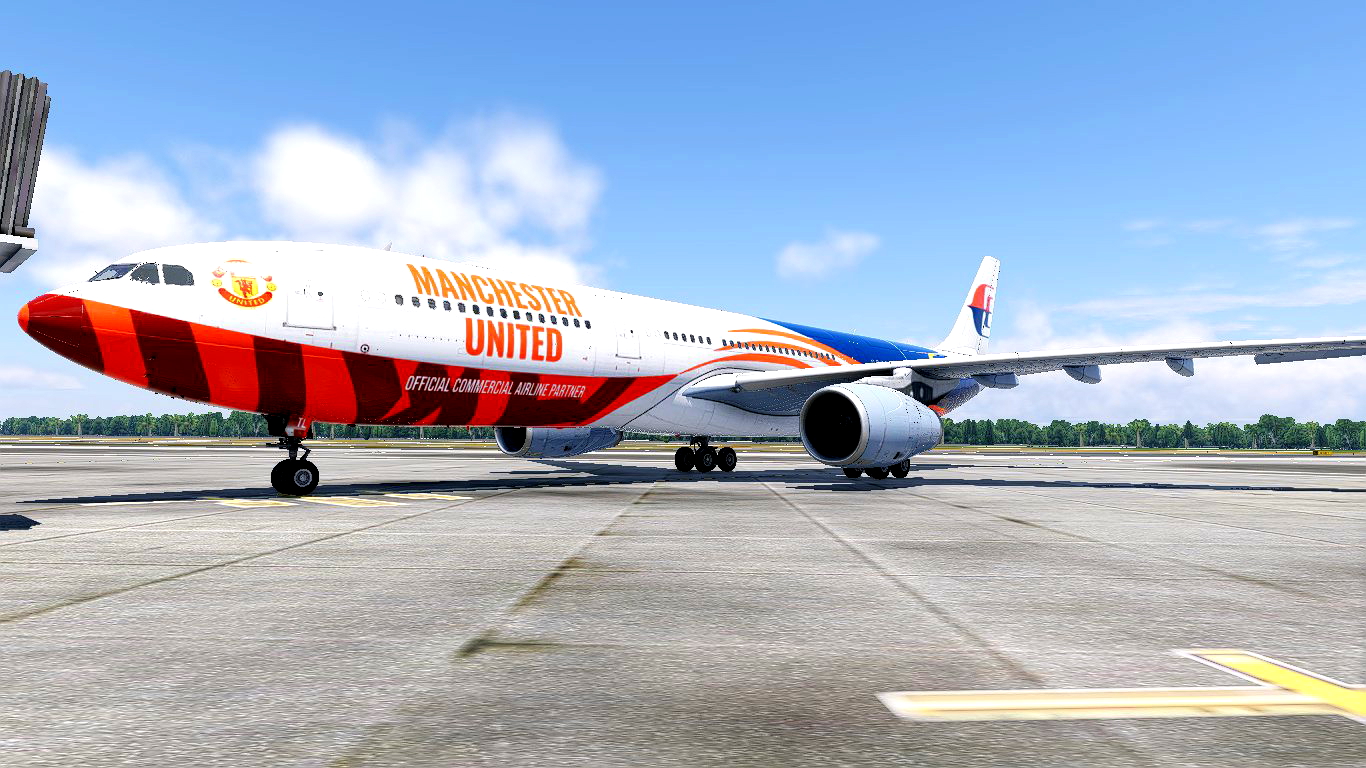 [LAMINAR A330] Malaysia Airlines [9M-MTL] Manchester United Special ...