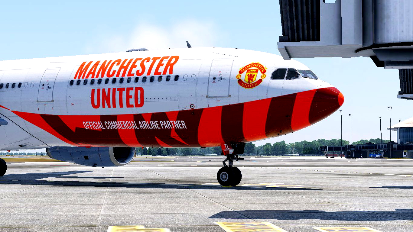 [LAMINAR A330] Malaysia Airlines [9M-MTL] Manchester United Special ...
