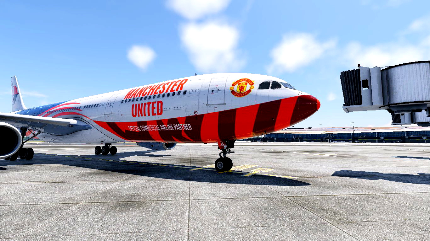 [LAMINAR A330] Malaysia Airlines [9M-MTL] Manchester United Special ...