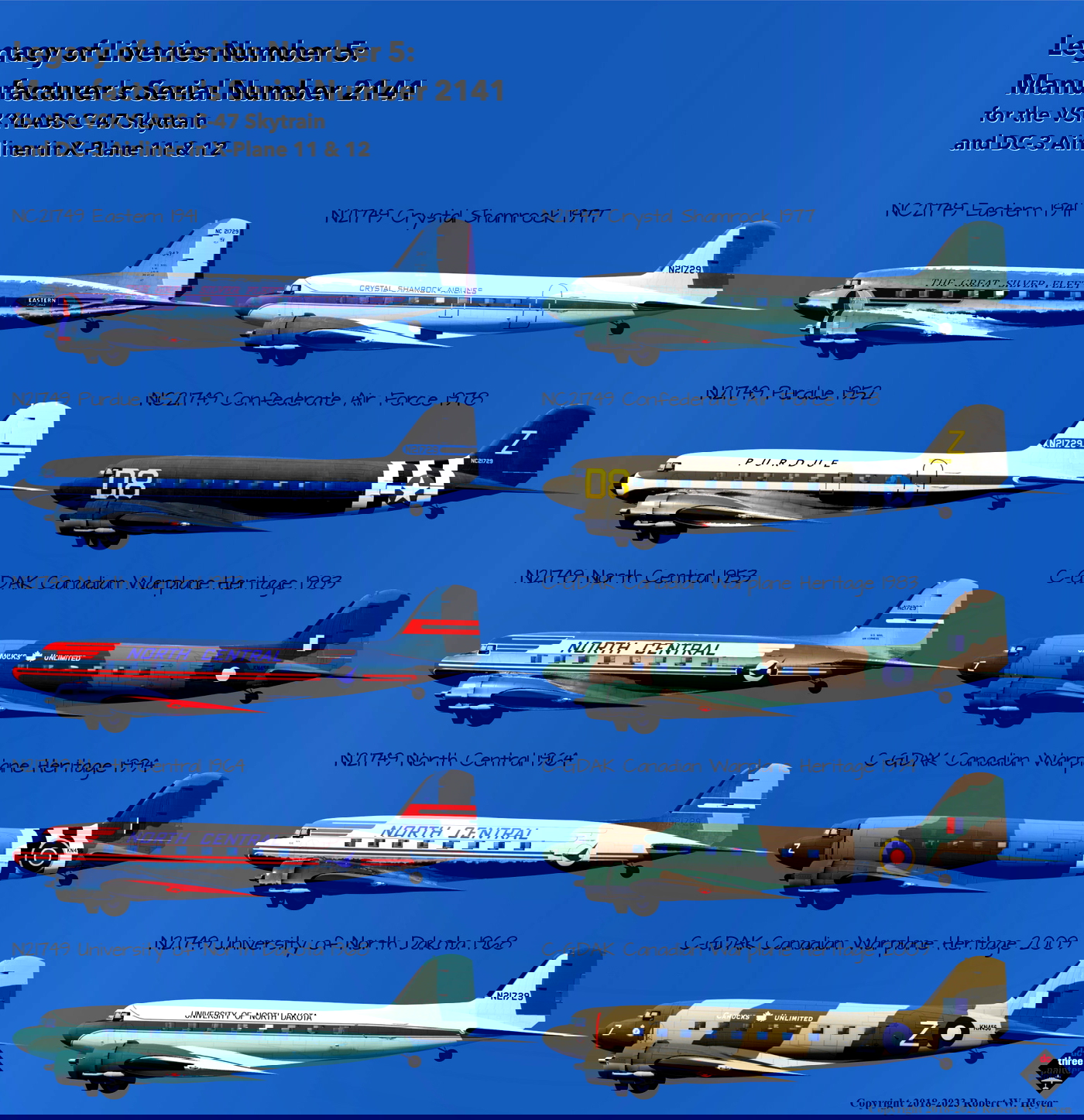 Legacy of Liveries #5: MSN 2141 for VSKYLABS C-47 Skytrain and DC-3 ...