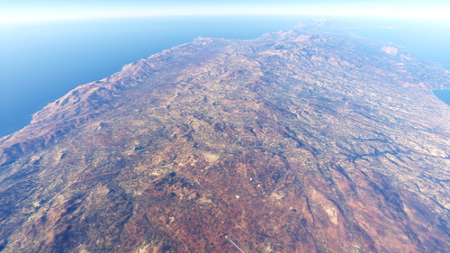 Low Resolution Scenery Crete + Cyprus ZL13 for IFR high altitude EOX Maps » X-Plane 12