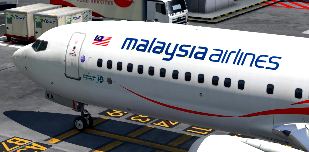 Malaysia Airlines Boeing 737 MAX 8 | 9M-MVA » X-Plane 12