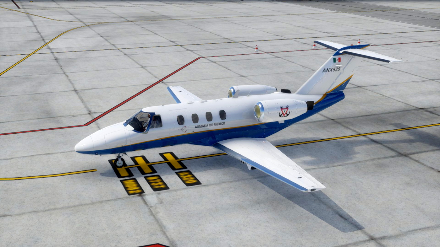 Mexican Navy TorqueSim CitationJet 525 - X-Plane.to