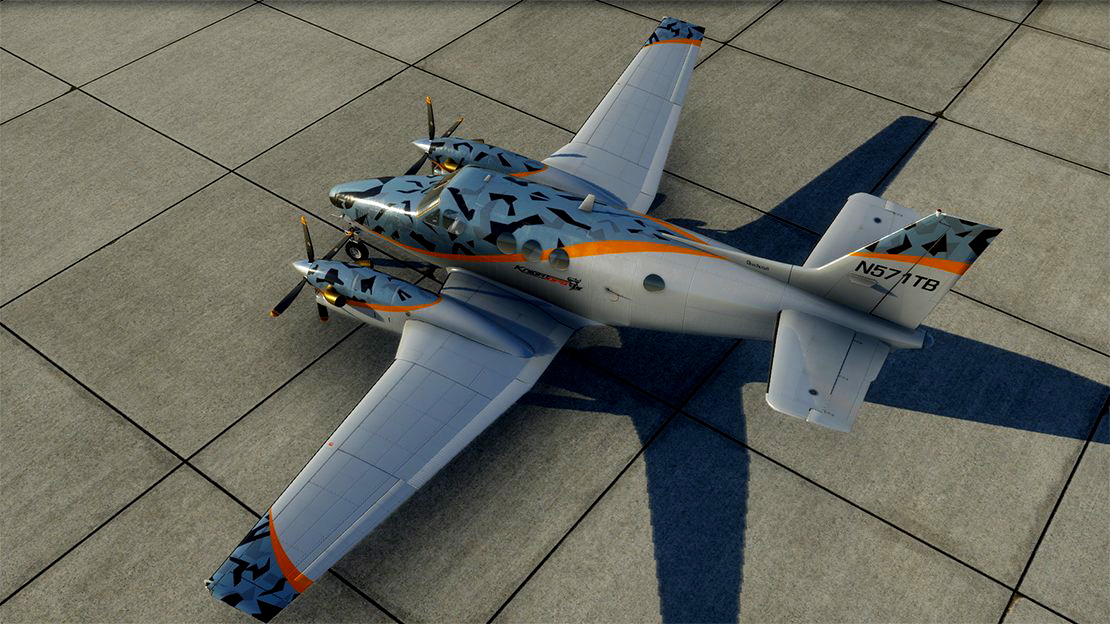 N571TB Beechcraft King Air C90B livery » X-Plane 12