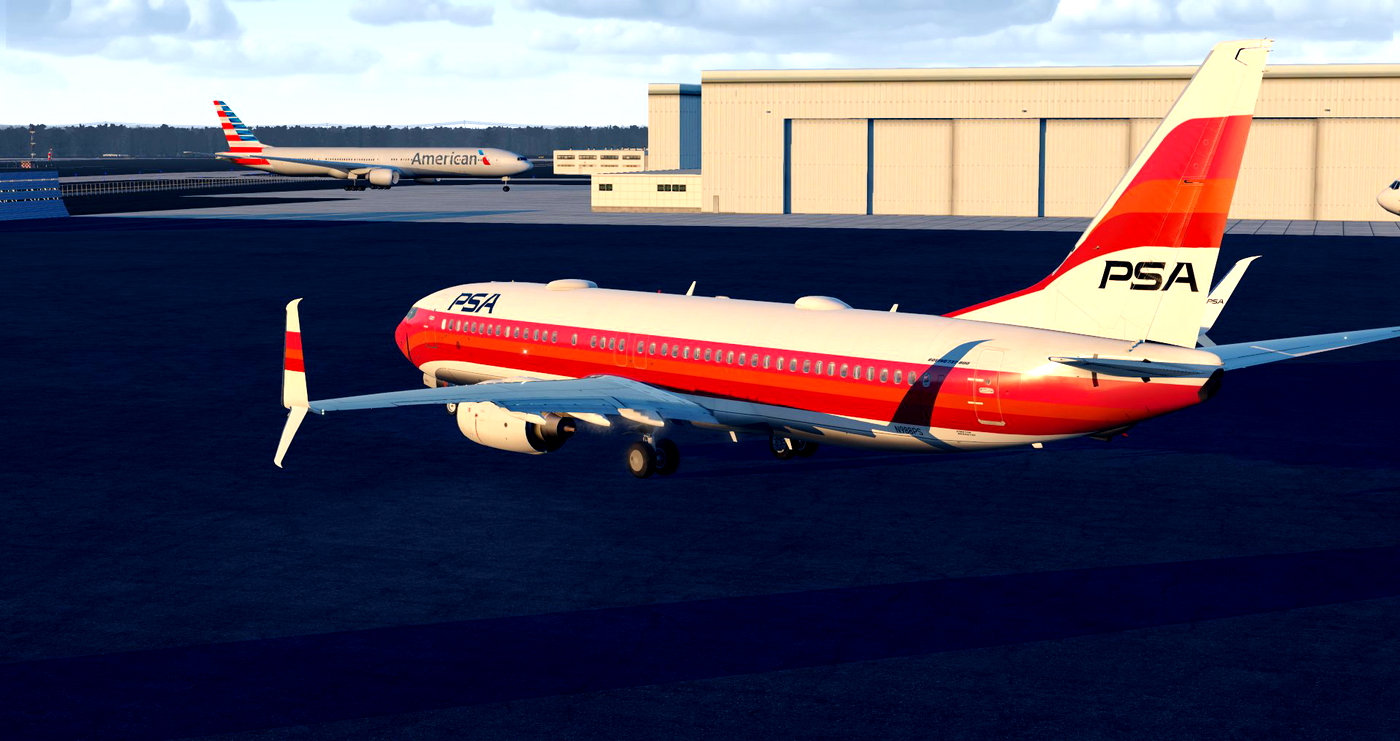 PACIFIC SOUTHWEST AIRLINES 1970s LIVERY // RETRO ZIBO BRAVO 737 - X ...