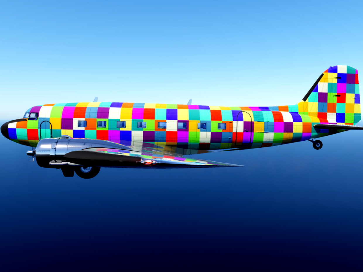 Plain Plane Pack #1 for VSKYLABS C-47 Skytrain and DC-3 Airliner - X ...