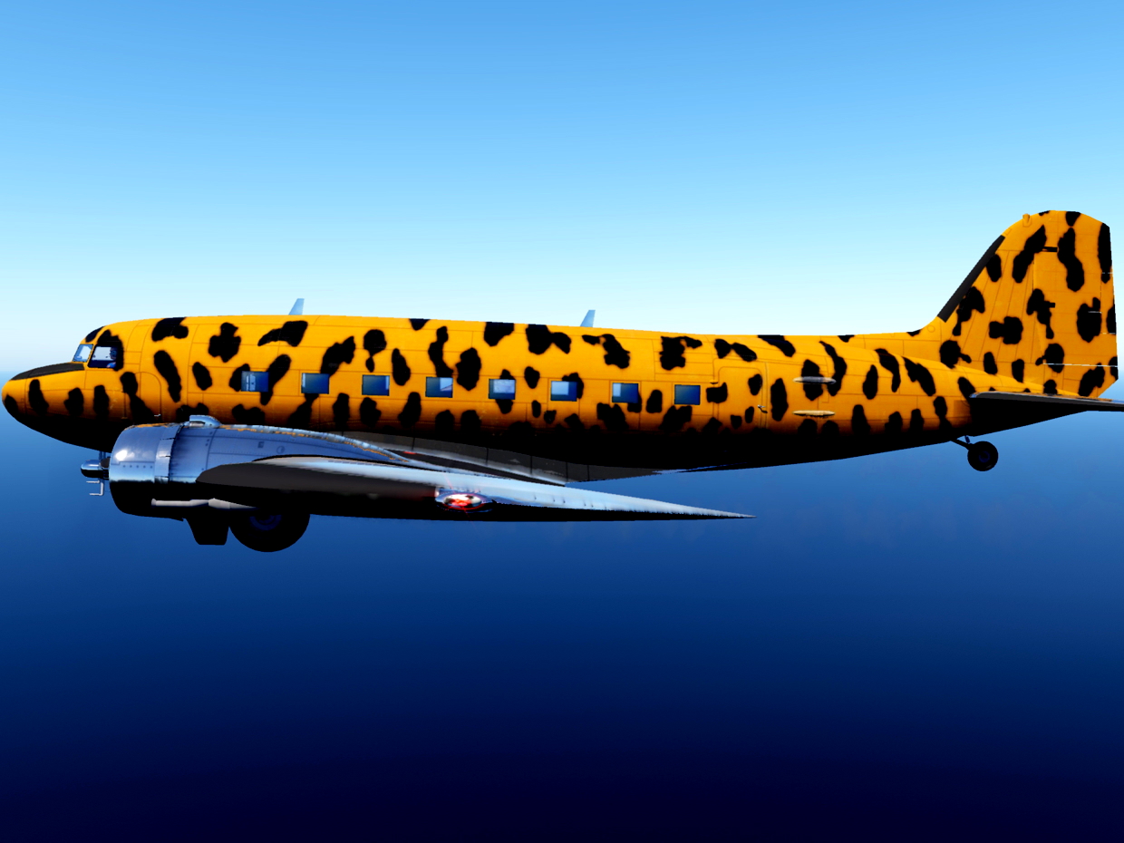 Plain Plane Pack #1 for VSKYLABS C-47 Skytrain and DC-3 Airliner - X ...