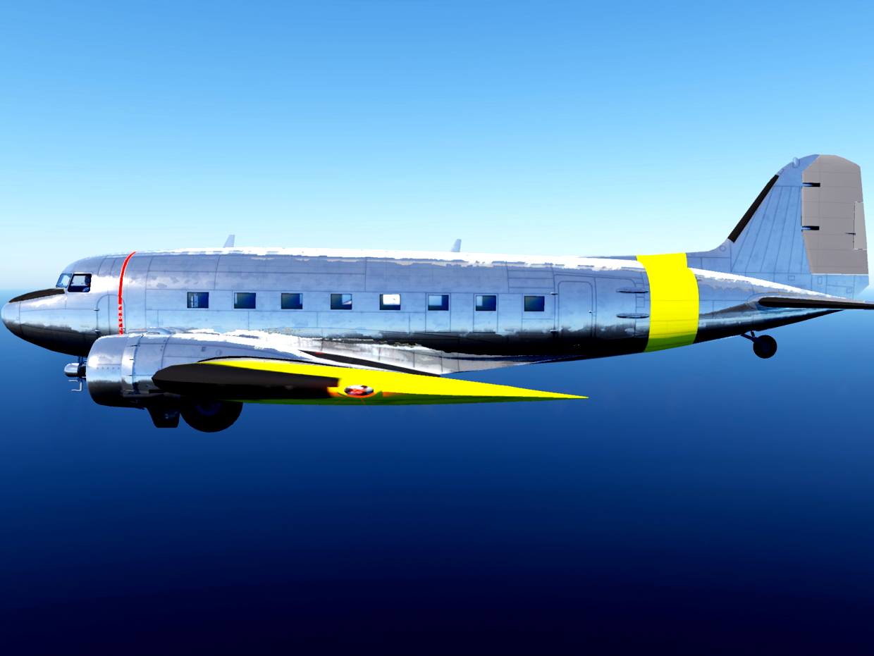 Plain Plane Pack #1 for VSKYLABS C-47 Skytrain and DC-3 Airliner - X ...