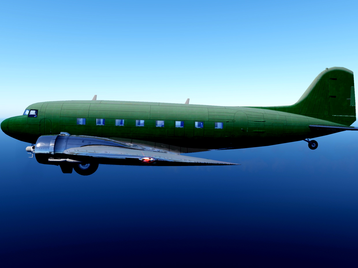 Plain Plane Pack #1 for VSKYLABS C-47 Skytrain and DC-3 Airliner - X ...