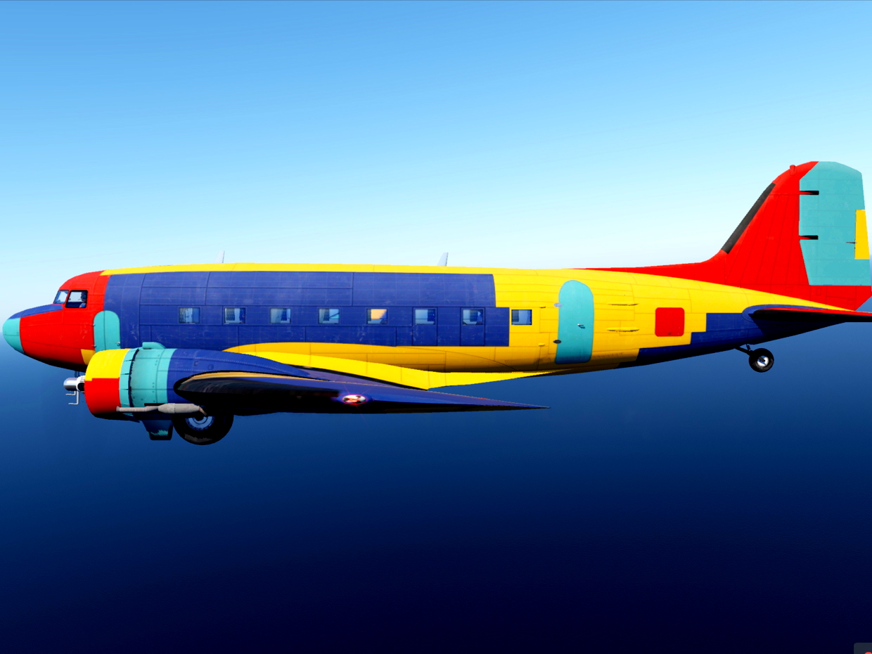 Plain Plane Pack #2 for VSKYLABS C-47 Skytrain and DC-3 Airliner - X ...