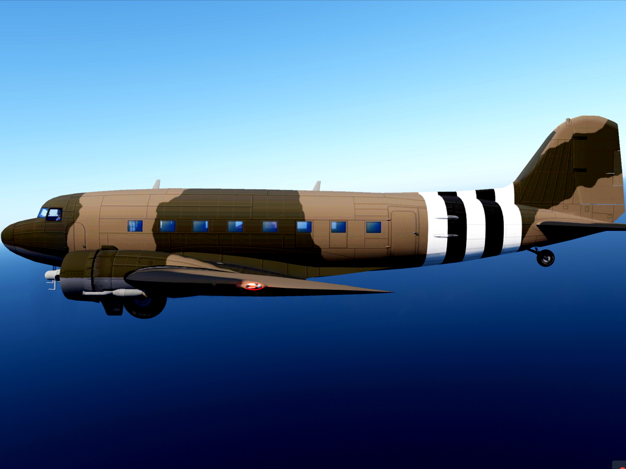 Plain Plane Pack #2 for VSKYLABS C-47 Skytrain and DC-3 Airliner - X ...