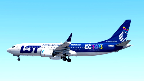 PLL LOT SP-LVH (3rd European Games 2023) - Livery » X-Plane 12
