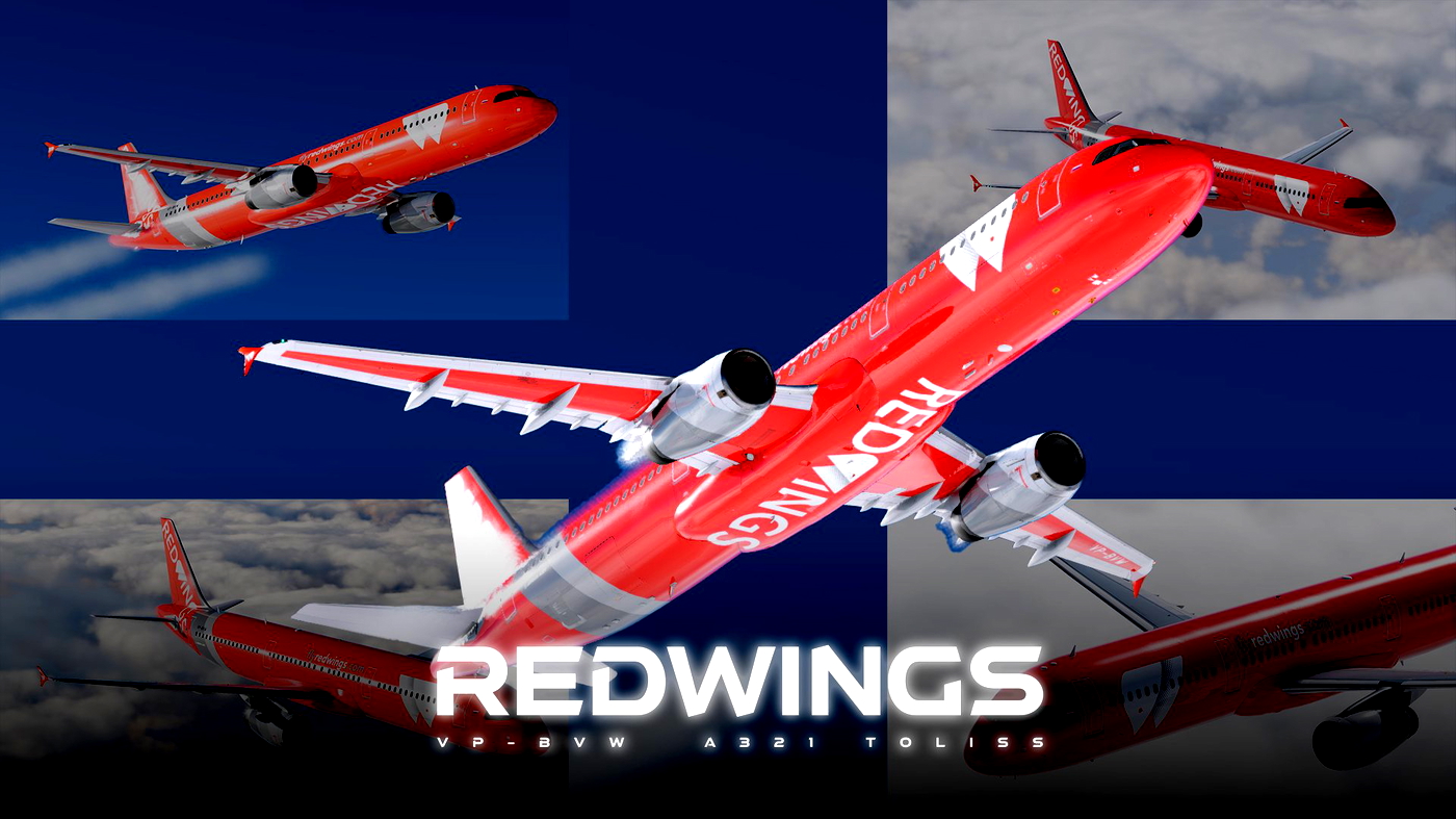 ⚡REDWINGS VP-BVW 8K A321 - X-Plane.to