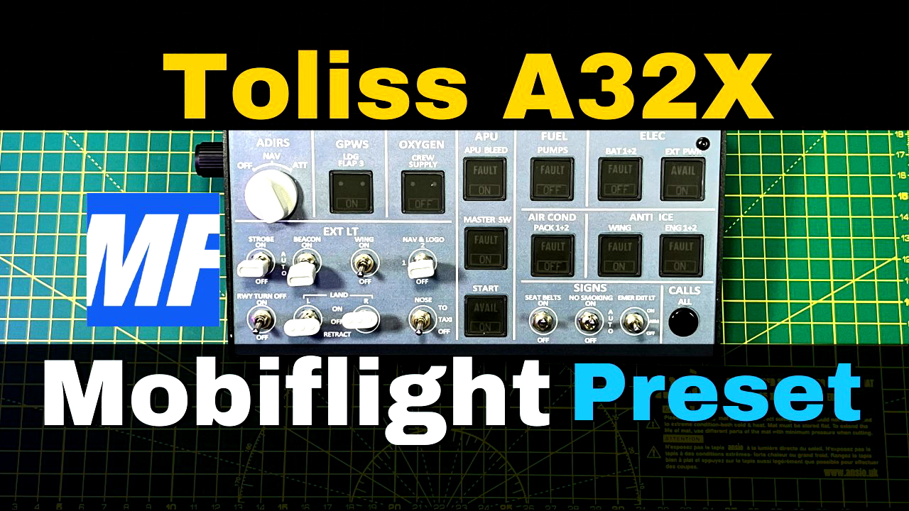 Rowsfire A106 OVH Toliss A32X Mobiflight Preset - X-Plane.to