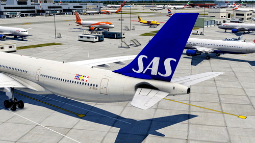 SAS Scandinavian Airlines 1998 [LN-RKN] [4K](Laminar A330-300) » X-Plane 12