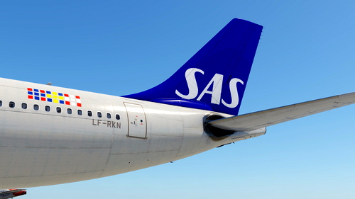 SAS Scandinavian Airlines 1998 [LN-RKN] [8K](Laminar A330-300) » X-Plane 12