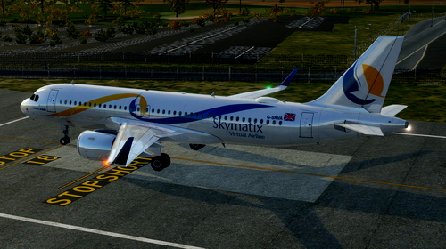SkyMatix VA RibEye G-SKVA Livery for ToLiss A320 - X-Plane 12 » X-Plane 12