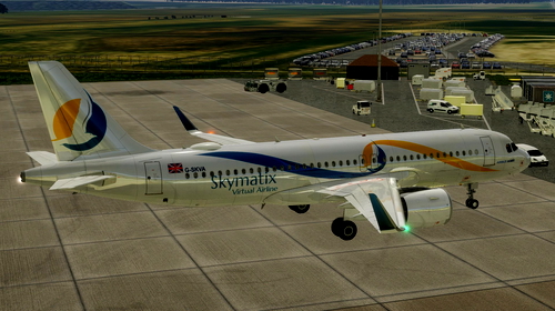 SkyMatix VA RibEye G-SKVA Livery for ToLiss A320 - X-Plane 12 » X-Plane 12