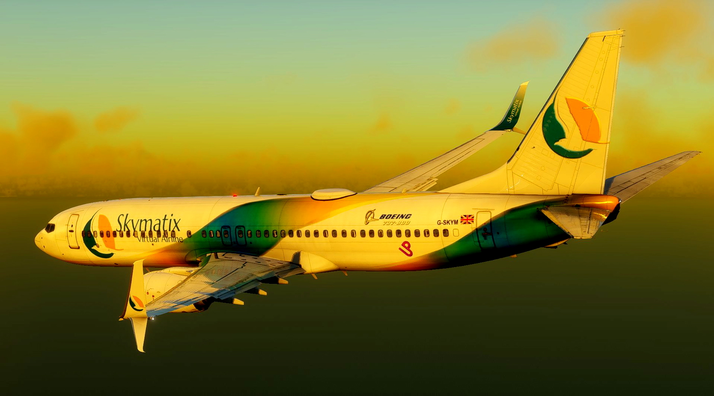 SkyMatix VA Sunrise livery G-SKYM by FlySim24 for the B737-800NG ...
