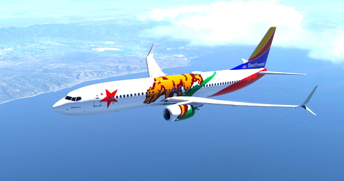 Southwest - California One | 737-800 (Zibo + LevelUP) » X-Plane 12