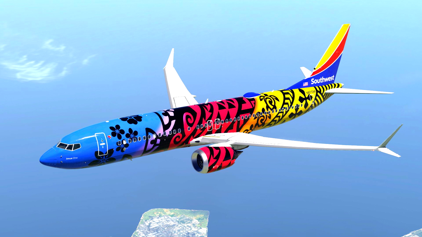 Southwest - Imua One | 737-MAX8 (Max Team Design) » X-Plane 12