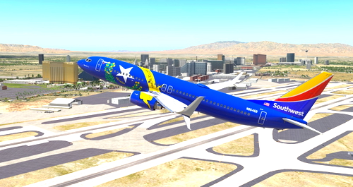 Southwest - Nevada One | 737-800 (Zibo + LevelUP) » X-Plane 12