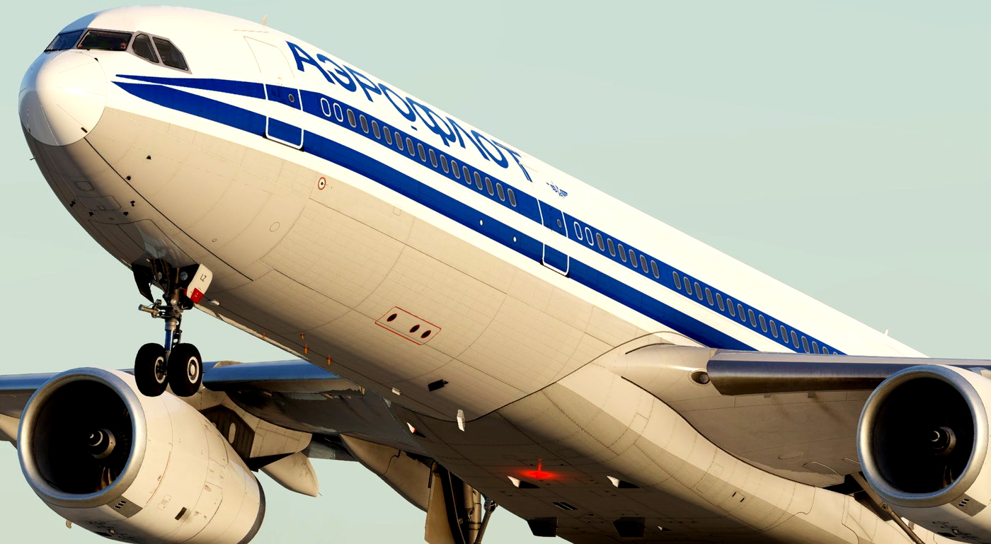 Soviet Aeroflot livery for A330-300 & A330-900neo mod » X-Plane 12