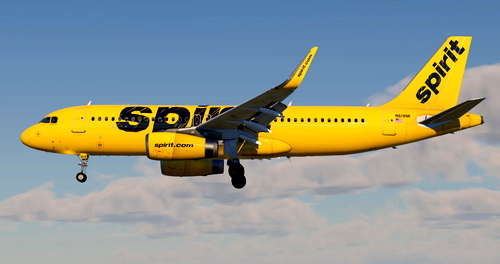 Spirit Airlines A320-232 Sharklet Pack » X-Plane 12