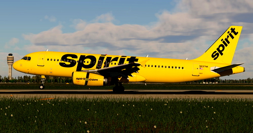 Spirit Airlines A320-232 Wingtip Fence Pack » X-Plane 12