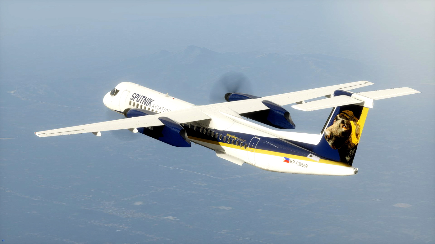 Sputnik Aviation FlyJSim Q400 Dash 8 90k livery - X-Plane.to