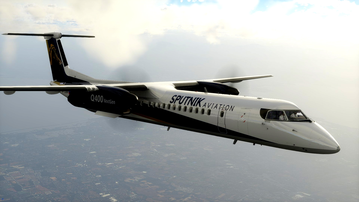 Sputnik Aviation FlyJSim Q400 Dash 8 90k livery - X-Plane.to