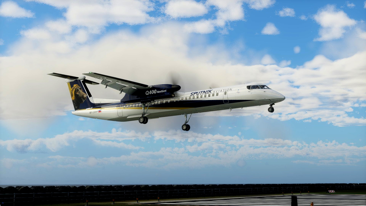 Sputnik Aviation FlyJSim Q400 Dash 8 90k livery - X-Plane.to
