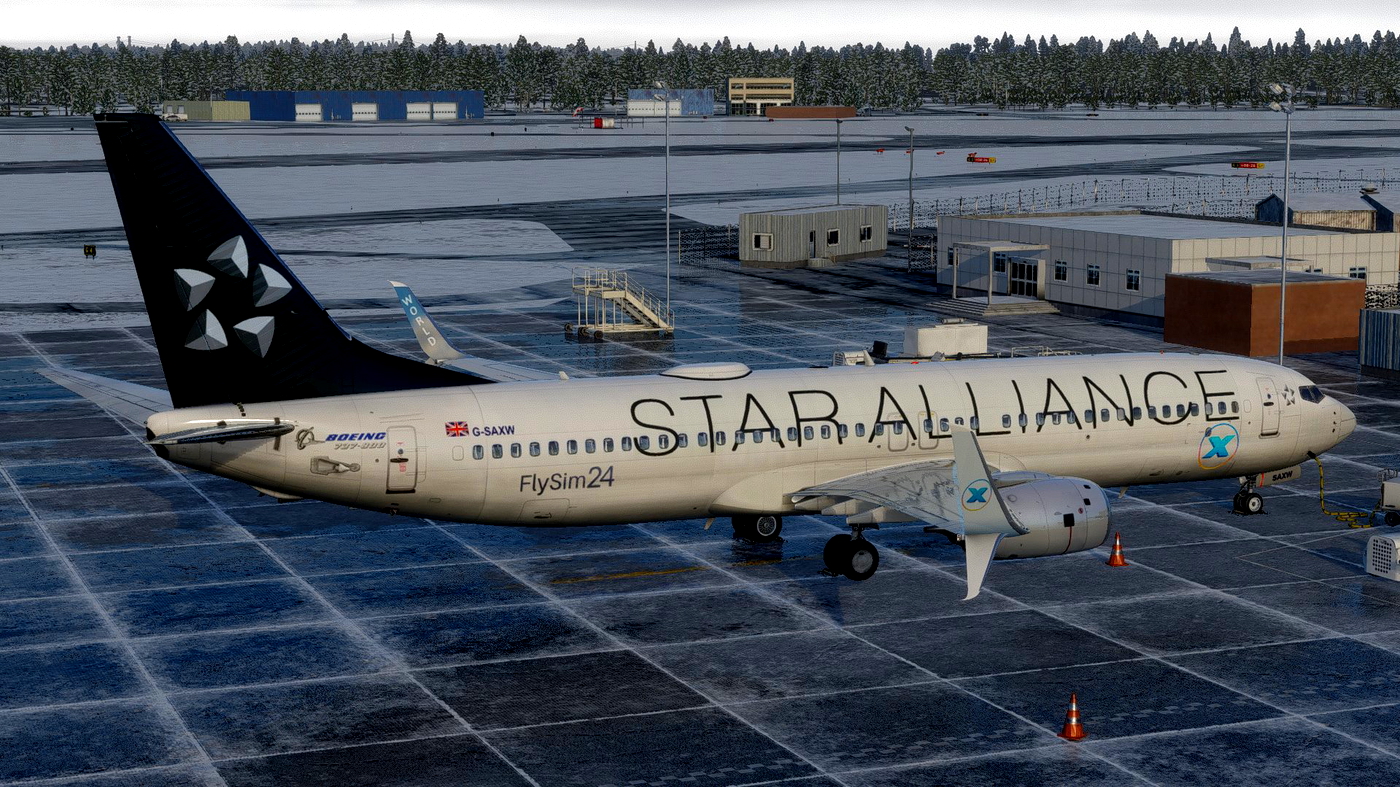 Star Alliance X-Plane World livery G-SAXW by FlySim24 for the B737 ...