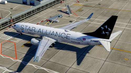Star Alliance X-Plane World livery G-SAXW for the B737-800 ZiboMod » X ...