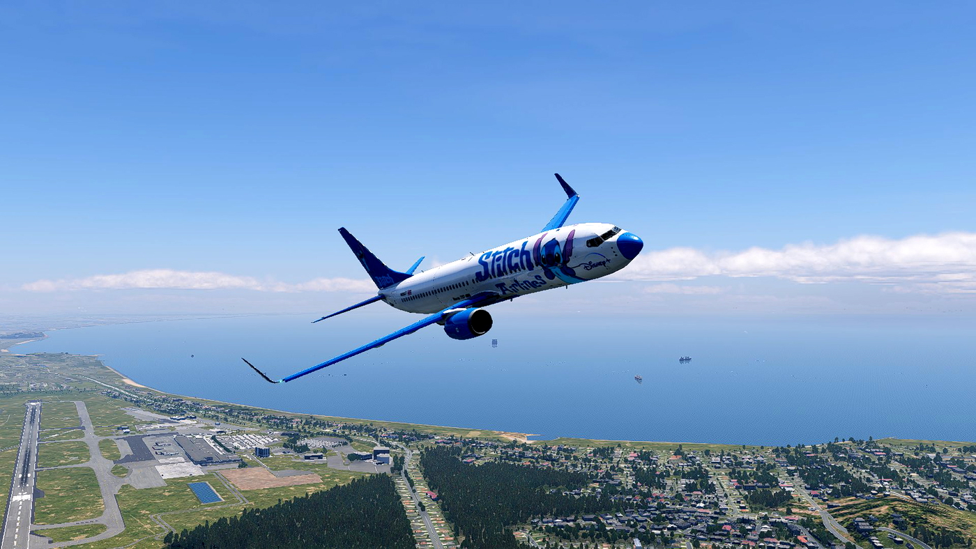 Stitch Airlines Boeing 737 Zibo (738) Livery - X-Plane.to