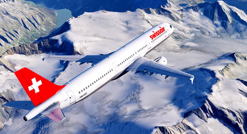 Swissair A321 pack » X-Plane 12
