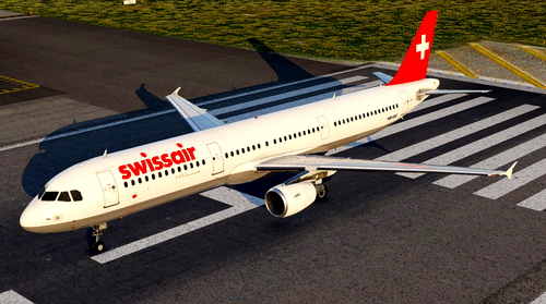 Swissair A321 pack » X-Plane 12