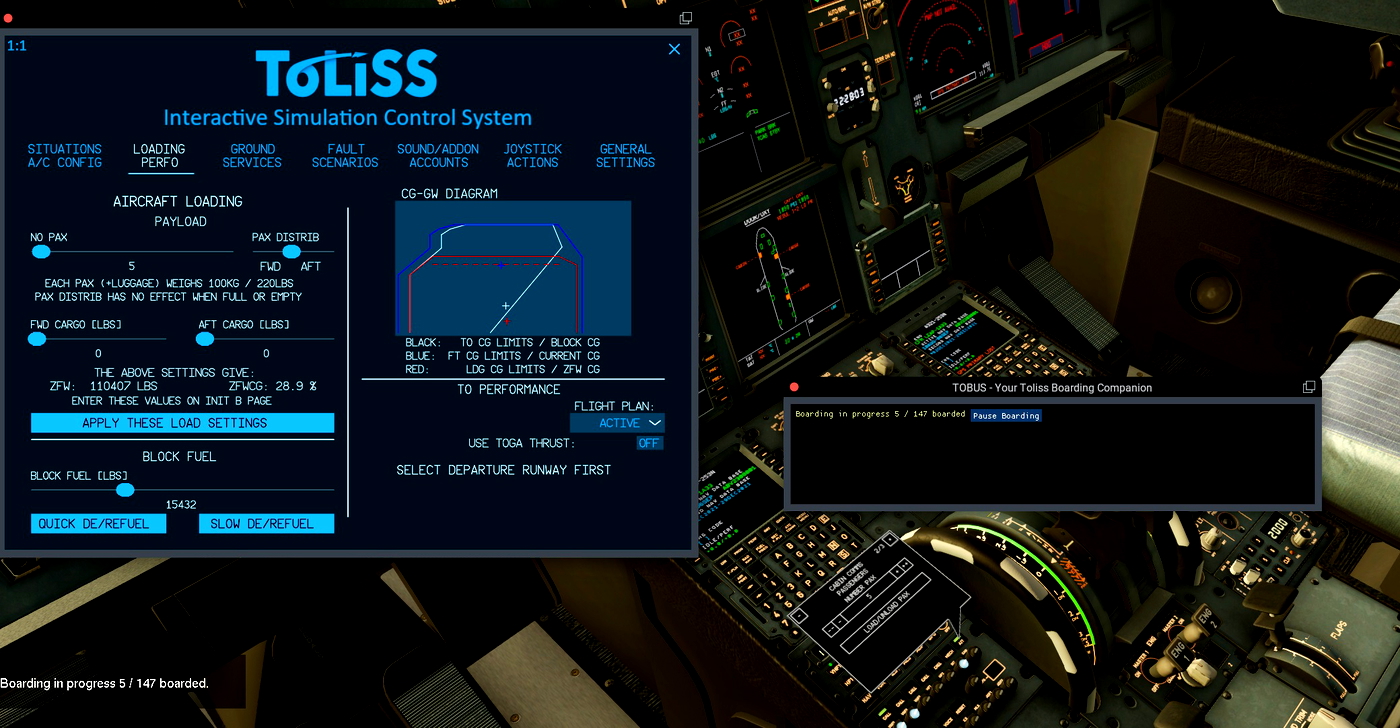 Tobus Toliss Boarding Lua Script X Plane 12