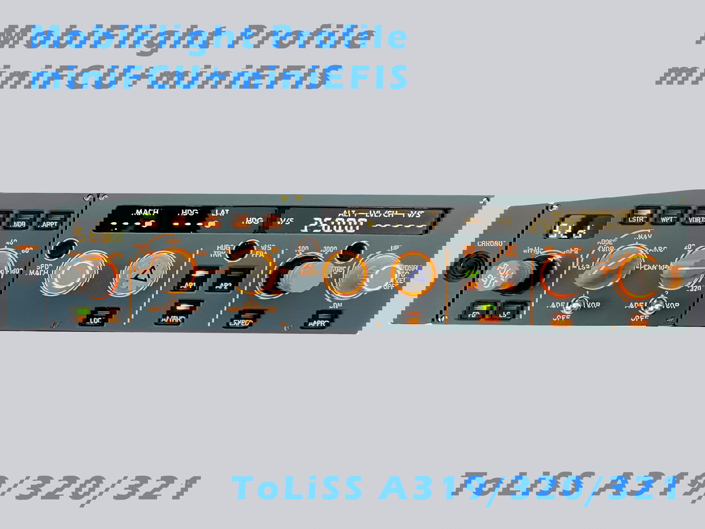 Toliss A319/A320/A321 | MiniCockpit miniFCU + miniEFIS | MobiFlight ...