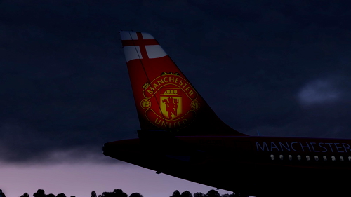 Toliss a321 Manchester United Livery » X-Plane 12