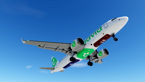 Transavia's first A320neo | 4K livery | Custom Cabin | F-GNEO » X-Plane 12