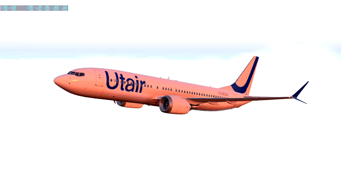 Utair Max Team Design Boeing 737 MAX 8 - X-Plane.to