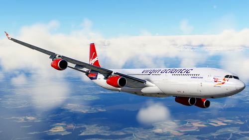 Virgin Atlantic 1999 [G-VSEA] [4K/8K](X-Works A340-300) » X-Plane 12