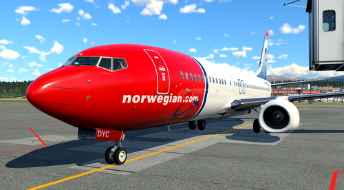 Zibo 737 800 Norwegian Max Manus LN-DYC » X-Plane 12