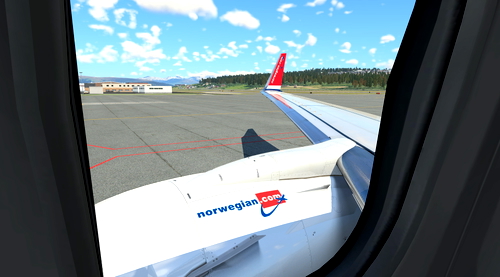 Zibo 737 800 Norwegian Max Manus LN-DYC » X-Plane 12